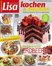 Lisa Kochen & Backen Abo für 24,00 € mit 8,00 € Scheck bestellen - Abo24